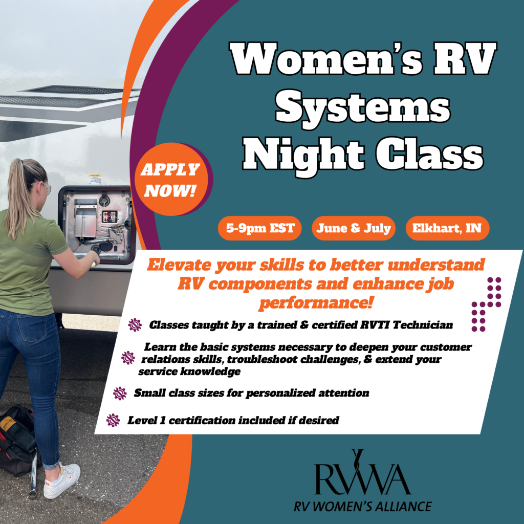 RVWA Hosting All-Women’s RV Systems Class This Summer - RVWA